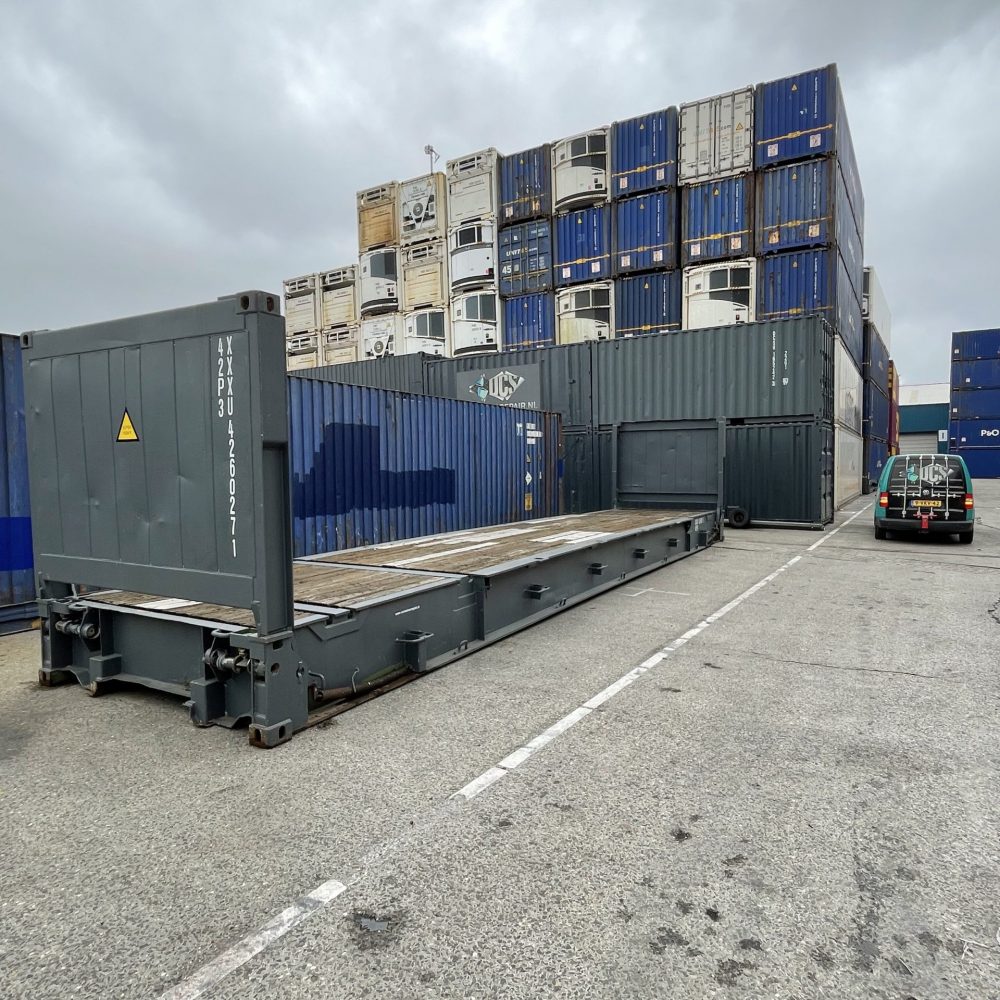 40FT High Cube Flatrack - Driessen Container Service